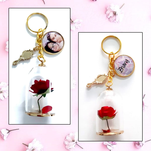 Beauty and the Beast Rose Keychains – CHARM MALI CHARM